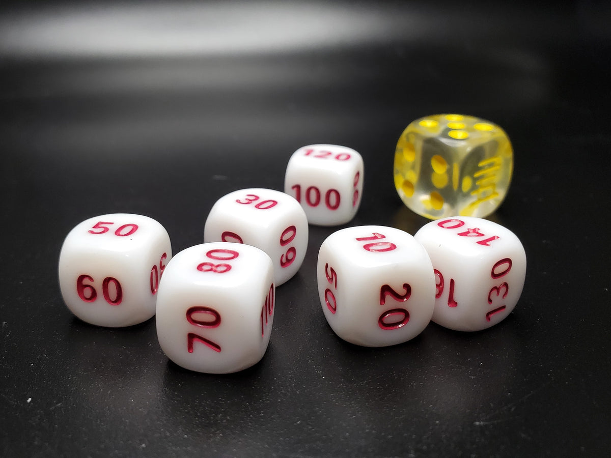 Celebrations Dice/Damage Counters – Defense Curl Hobby