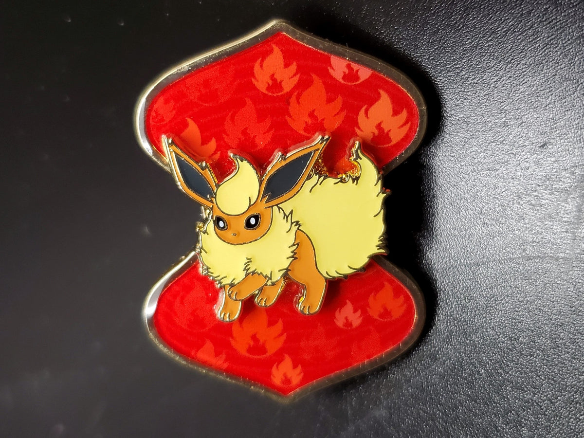 Flareon Pin – Defense Curl Hobby